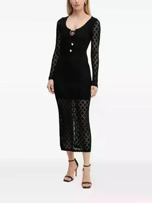 Guess Lace-insert Midi Dress