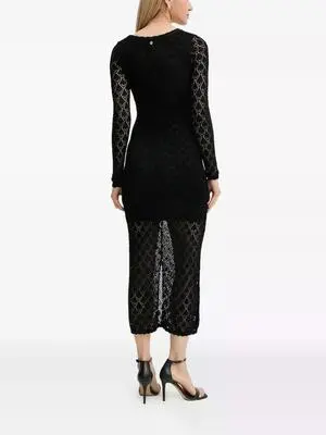 Guess Lace-insert Midi Dress