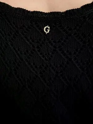 Guess Lace-insert Midi Dress