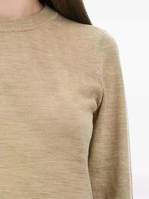Michael Kors Button-cuff Crew-neck Sweater