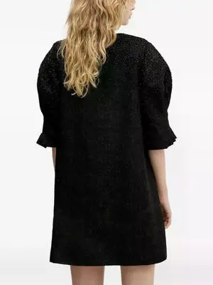 Stine Goya Beaded Puff-sleeve Mini Dress