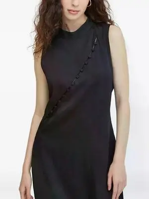 BRUUNS BAZAAR Button-detailed Asymmetric Dress