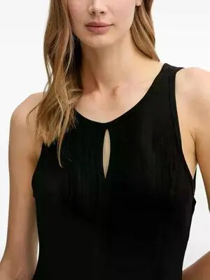 Dkny Keyhole Ribbed Dress