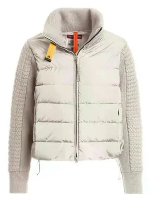 PARAJUMPERS Quilted Jacket With Knitted Sleeves