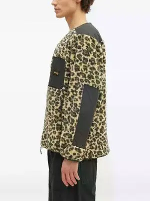 STAN RAY Leopard Print Panelled Jacket