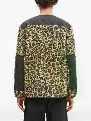 STAN RAY Leopard Print Panelled Jacket