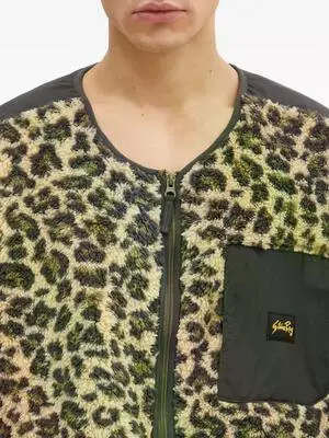 STAN RAY Leopard Print Panelled Jacket