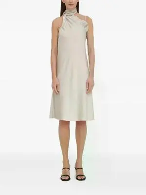BRUUNS BAZAAR Halterneck Asymmetric Dress