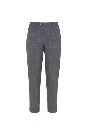 Brunello Cucinelli Virgin Wool Formal Fit Trousers