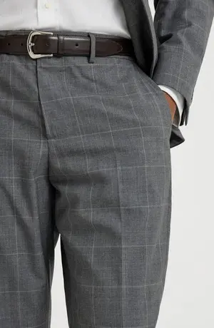 Brunello Cucinelli Virgin Wool Formal Fit Trousers