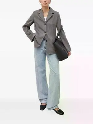 LOVECHILD Pinstripe Three-button Blazer