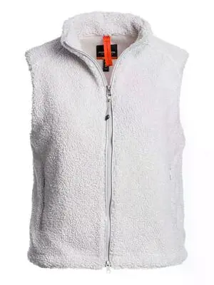 PARAJUMPERS High-neck Fleece Waistcoat - White
