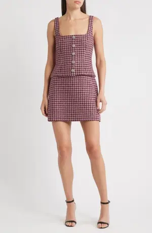 Likely Calissa Houndstooth Minidress