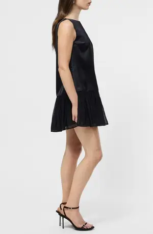 French Connection Marina Slinky Pleated Minidress
