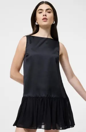 French Connection Marina Slinky Pleated Minidress