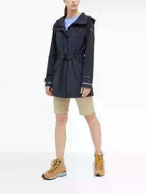 Columbia Hooded Belted Jacket - Black