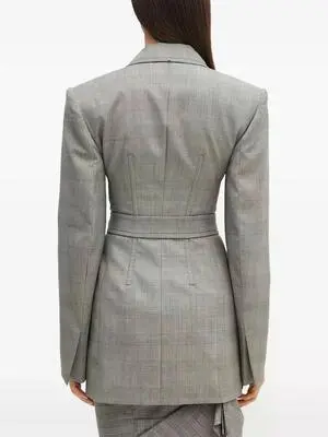Sportmax Belted Check Jacket