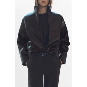 Mango Mela Faux Leather Jacket