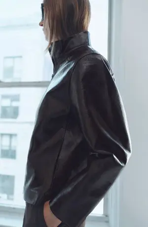Mango Mela Faux Leather Jacket