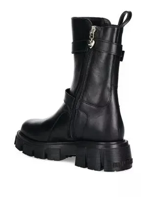 Moschino Buckle-detail Platform Boots