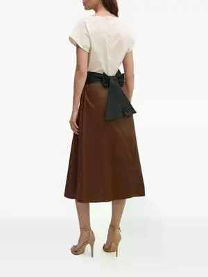 SANDRO FERRONE Belted Pleated Dress