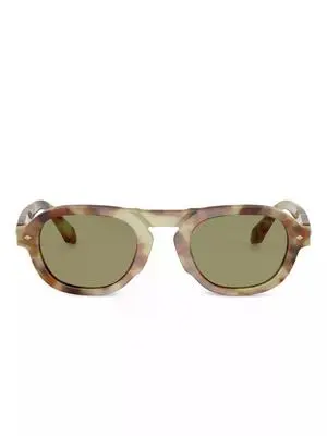 Giorgio Armani Tortoiseshell Round Frame Sunglasses - Brown