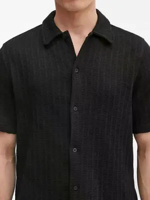 SAMSOE SAMSOE Ribbed Short-sleeve Shirt