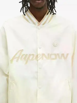AAPE BY *A BATHING APE® Ape Now Embroidered Bomber Jacket