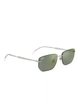 Ray-ban Square-frame Rimless Sunglasses - Silver