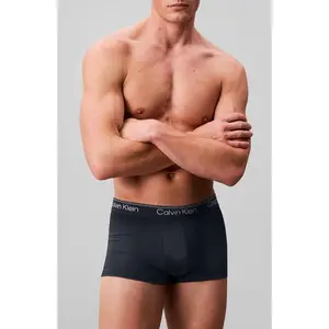Calvin Klein 3-pack Microfiber Boxer Briefs - Shoreline/c Shoreline