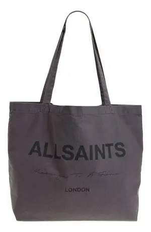 ALLSAINTS Cotton Canvas Tote - Sunil Blue