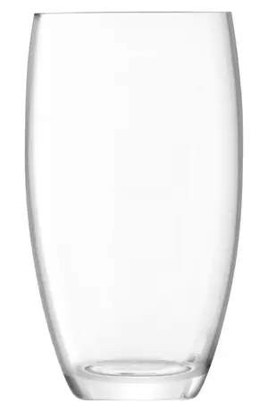 LSA Flower Barrel Bouquet Glass Vase - Clear