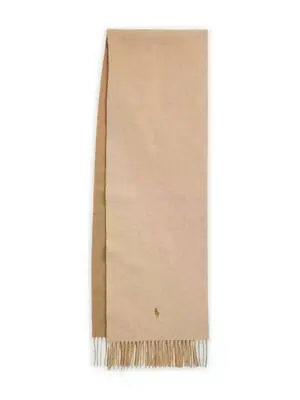 Polo Ralph Lauren Fringed Wool Scarf - Neutrals