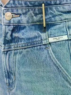 Miss Sixty Chain-lock Denim Mini Shorts