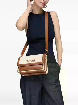 TOUS Leather-trimmed Shoulder Bag