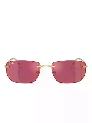 Ray-ban Square-frame Tinted Sunglasses - Gold
