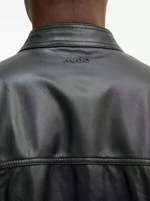 Hugo Zip-fastening Leather Jacket