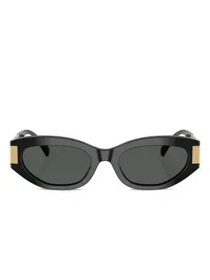 Versace Round Frame Sunglasses - Black