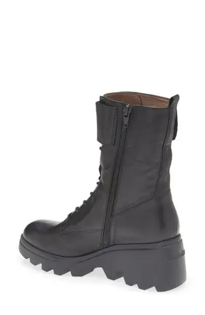WONDERS Leather Combat Boots