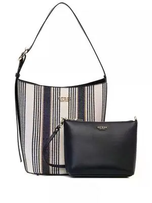 Guess Striped Tote Bag