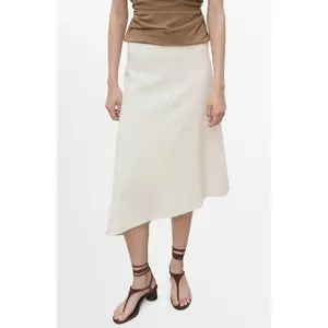 Mango Asymmetric Midi Skirt