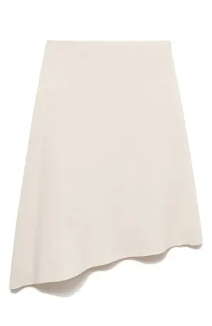 Mango Asymmetric Midi Skirt