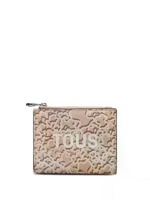 TOUS Logo-print Zip Wallet - Neutrals