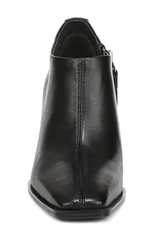 Franco Sarto Leather Ankle Booties - Black/black