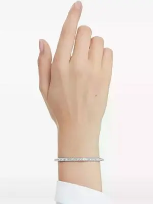 SWAROVSKI Faceted Crystal-embellished Hinged Bracelet