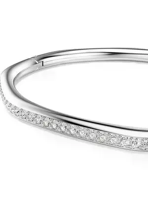 SWAROVSKI Faceted Crystal-embellished Hinged Bracelet