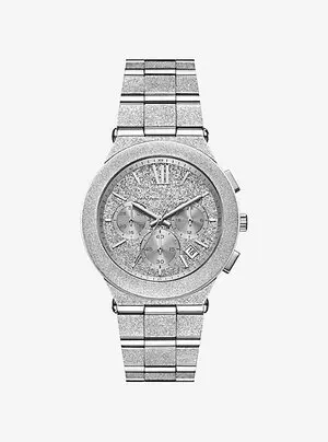 Michael Kors Oversized Billie Frosted Watch - Silver