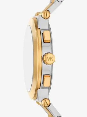 Michael Kors Two-tone Stainless Steel Chronograph Watch - Silver