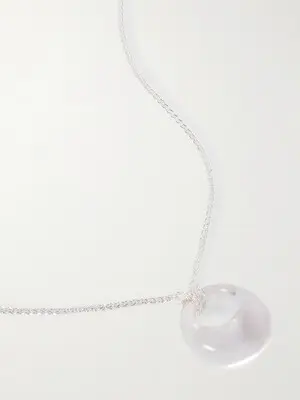 LOREN STEWART Moonrise Sterling Quartz Necklace - Silver