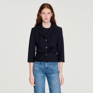 Sandro Belted Tailored Jacket